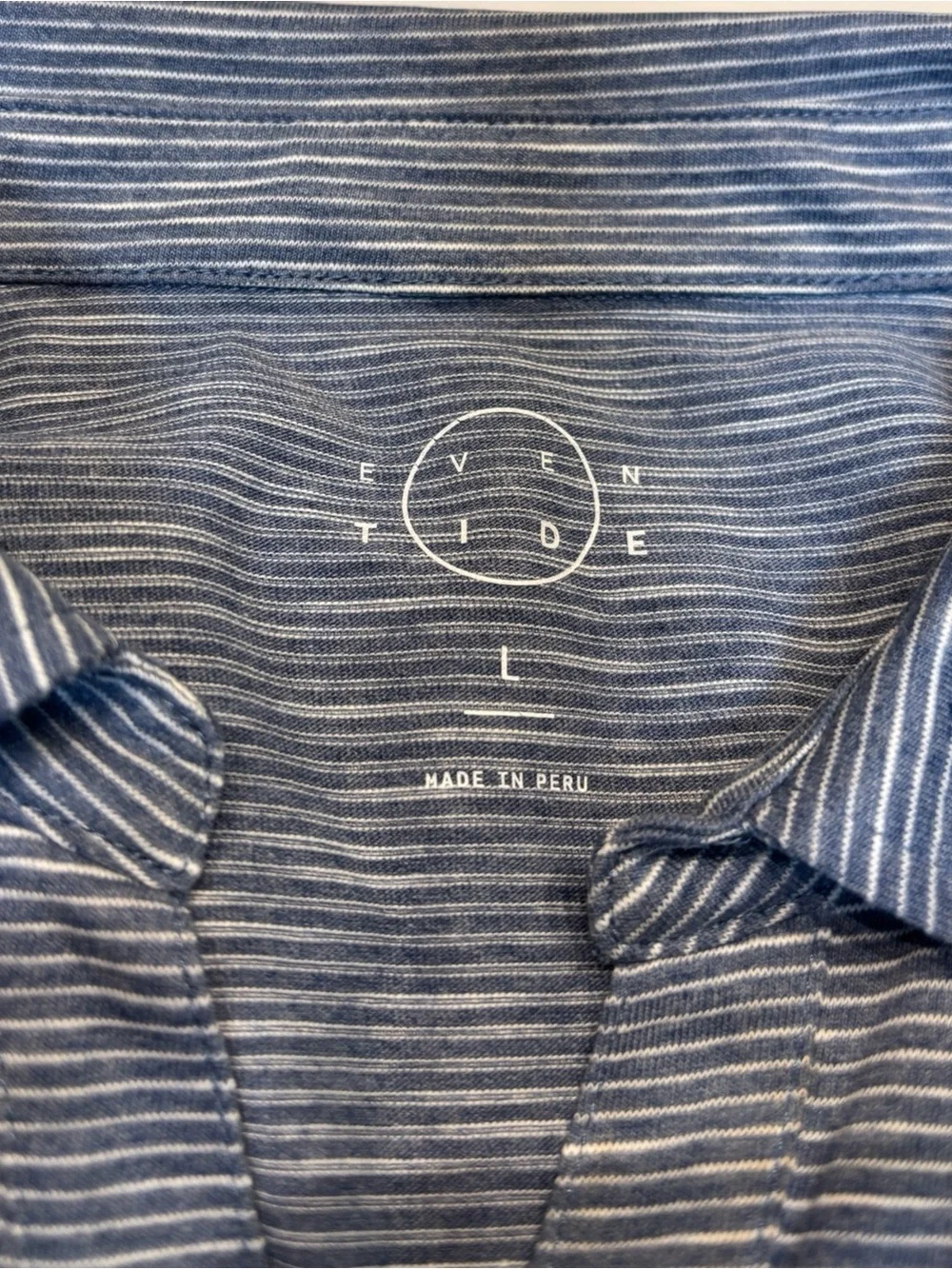 Even Tide | Shirts | Mens Grey Microstripe Polo Shirt Modern Casual ...